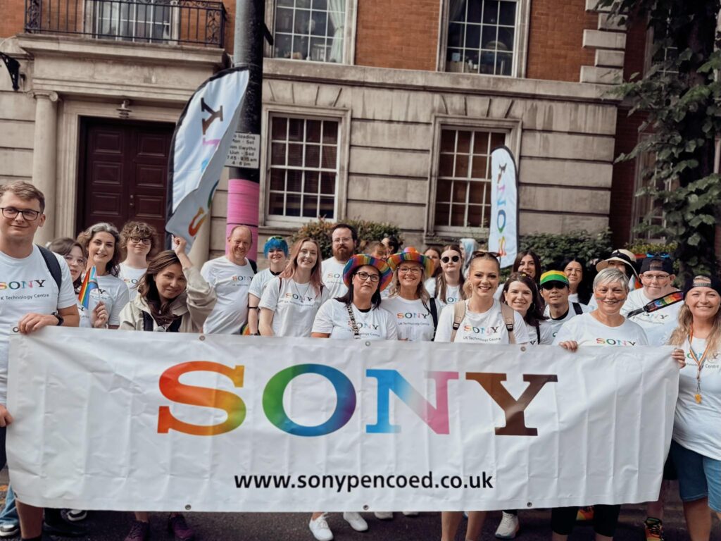 Sony UK TEC Marches with Pride at 2025 Pride Cymru Parade - Sony Pencoed